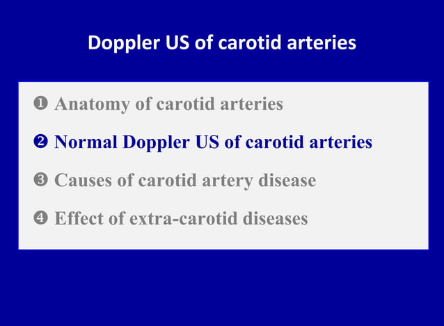 Doppler ultrasound of carotid arteries | PPTX
