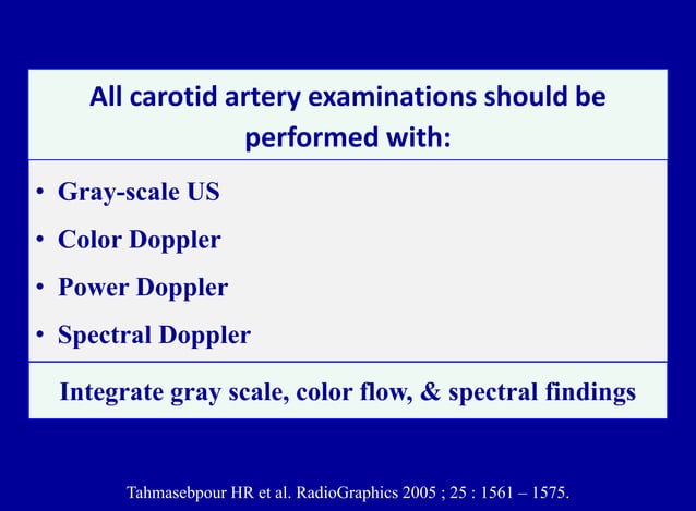 Doppler ultrasound of carotid arteries | PPTX