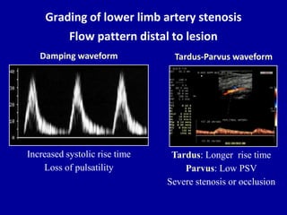 Doppler ultrasound of lower limb arteries | PPT