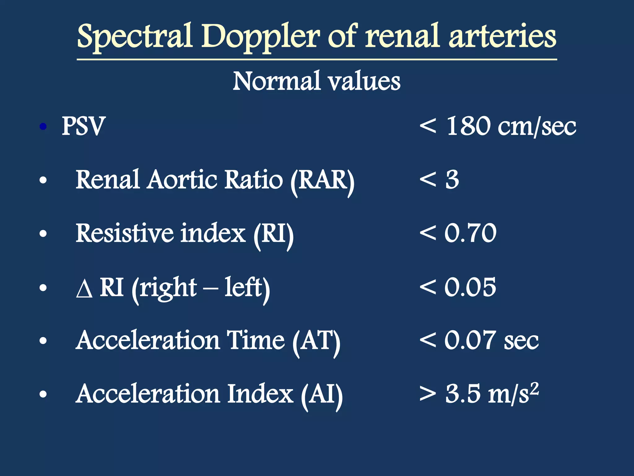 Doppler ultrasound of the Kidney | PPTX