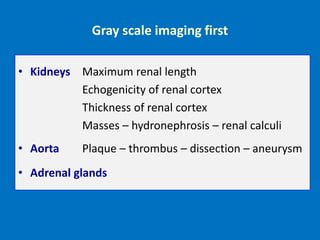 Doppler ultrasound of the kidneys 1 | PPTX