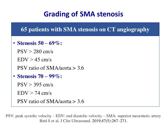 Doppler ultrasound of visceral arteries