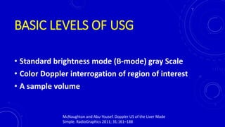 Doppler us of liver made simple Dr. Muhammad Bin Zulfiqar | PPTX