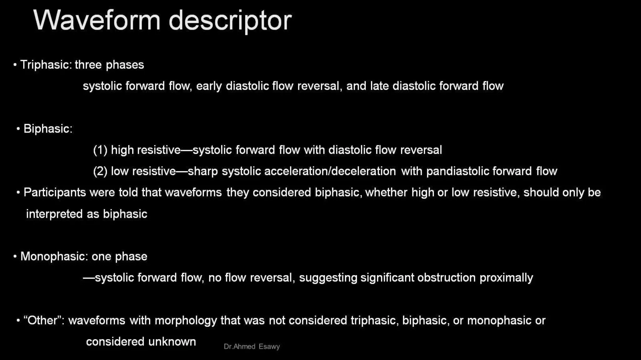 Duplex Ultrasound waveform changes | PPTX