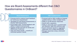 Keys to Planning D&O Questionnaires & Board Assessments | PPT