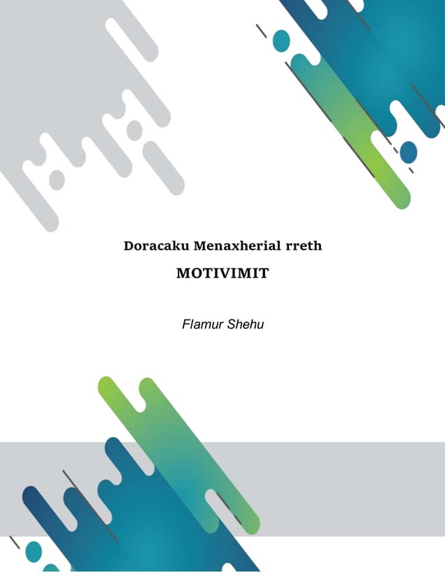 Doracaku Menaxherial rreth MOTIVIMIT - Flamur Shehu | PDF