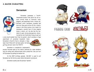 Doreamon Booklet about the origin of doramemon | PDF