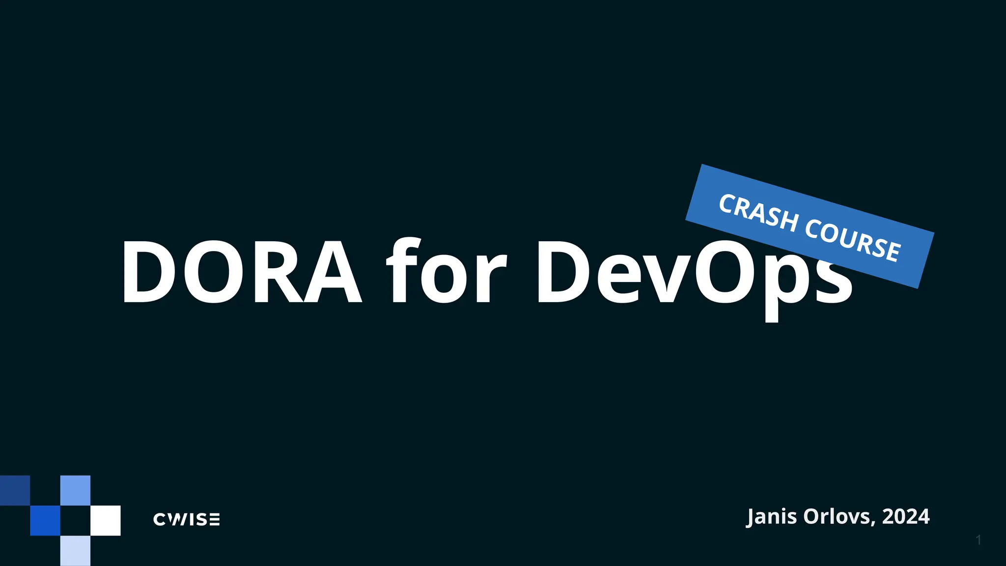DORA (Digital Operational Resilience Act) for DevOps Crash Coruce | PPTX