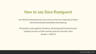 Dora Rootguard Trichoderma harzianum biological fungicide | Dora Agri-Tech | PDF