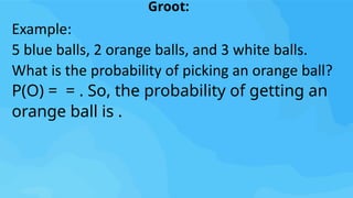 Grade 8 mathematics Probability of a simple event | PPTX