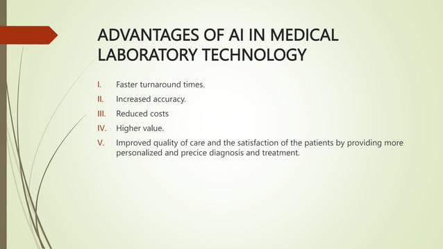 Artificial Intelligence (A.I.) and Medical Laboratory Technology .pptx