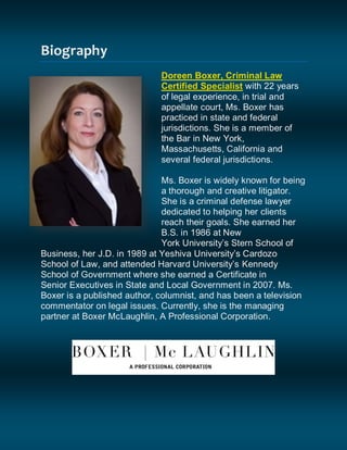 Doreen boxer orange county attorney at law | PDF | Legal Services ...