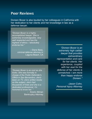 Doreen boxer orange county attorney at law | PDF | Legal Services ...