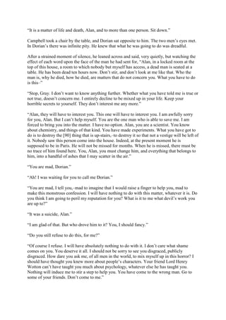 Dorian gray chapter 12 | PDF