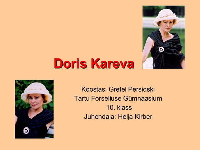 Doris Kareva | PPT
