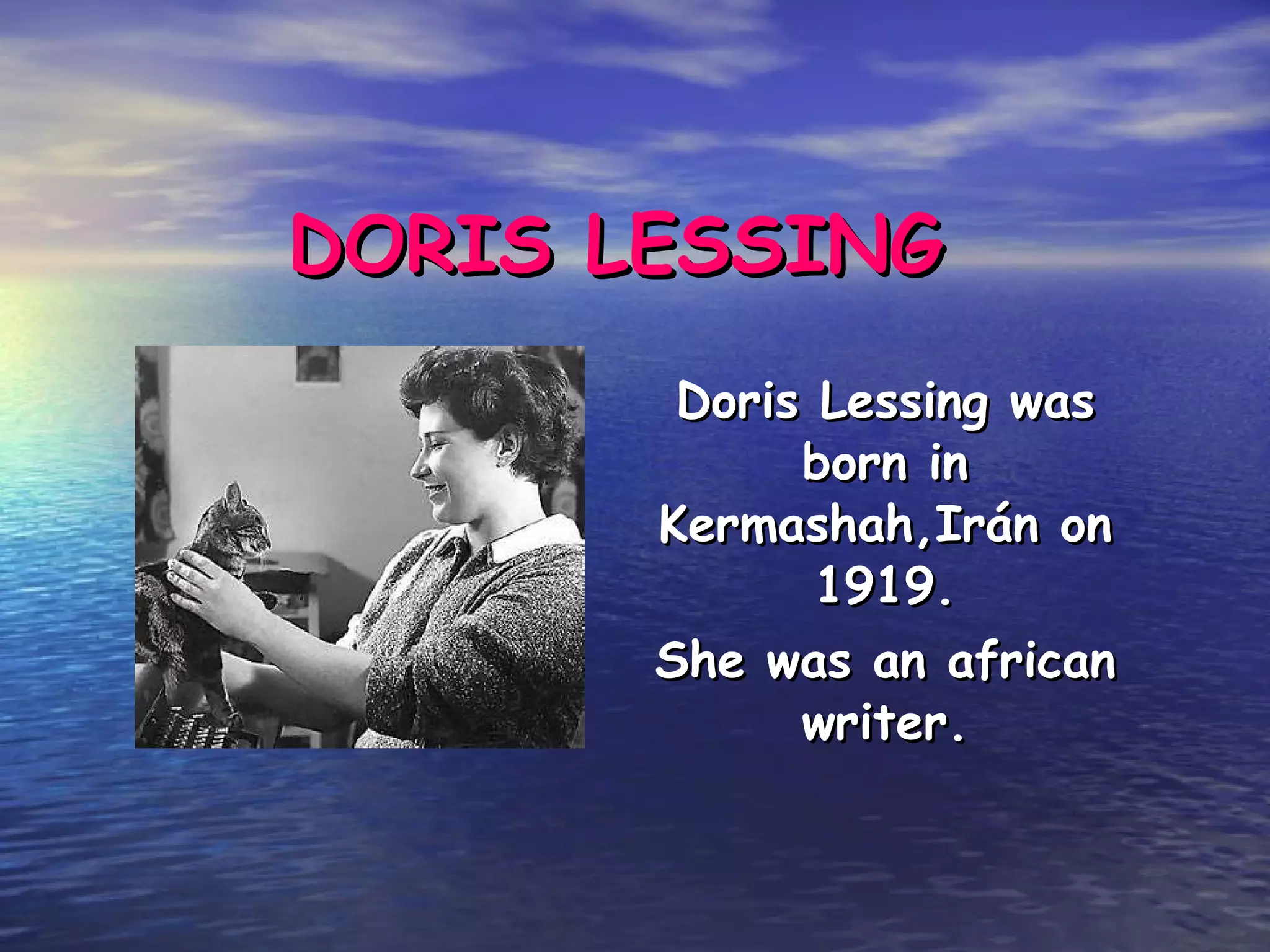 Doris lessing | PPT