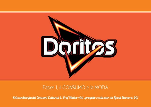 DORITOS - CONSUMO E MODA - PAPER 1 | PDF