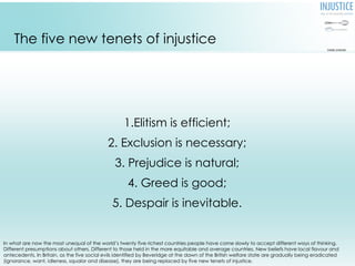 Injustice: why social inequality persists | PPT