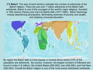 Mapping world religions and religiosity | PPT