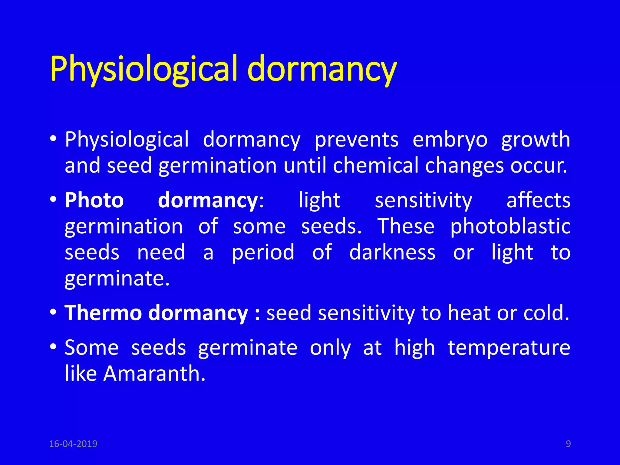Dormancy | PPTX
