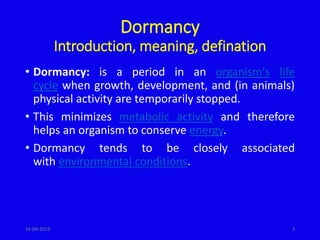Dormancy | PPTX