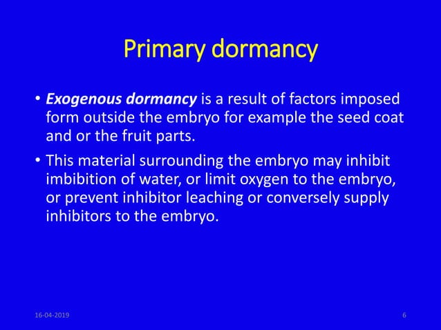 Dormancy | PPTX