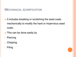 Seed dormancy and methods to overcome it | PPTX