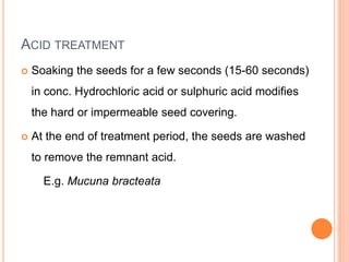 Seed dormancy and methods to overcome it | PPTX