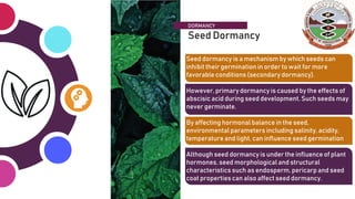 Dormancy , Hormonal regulation of seed germination , Role of Plant ...