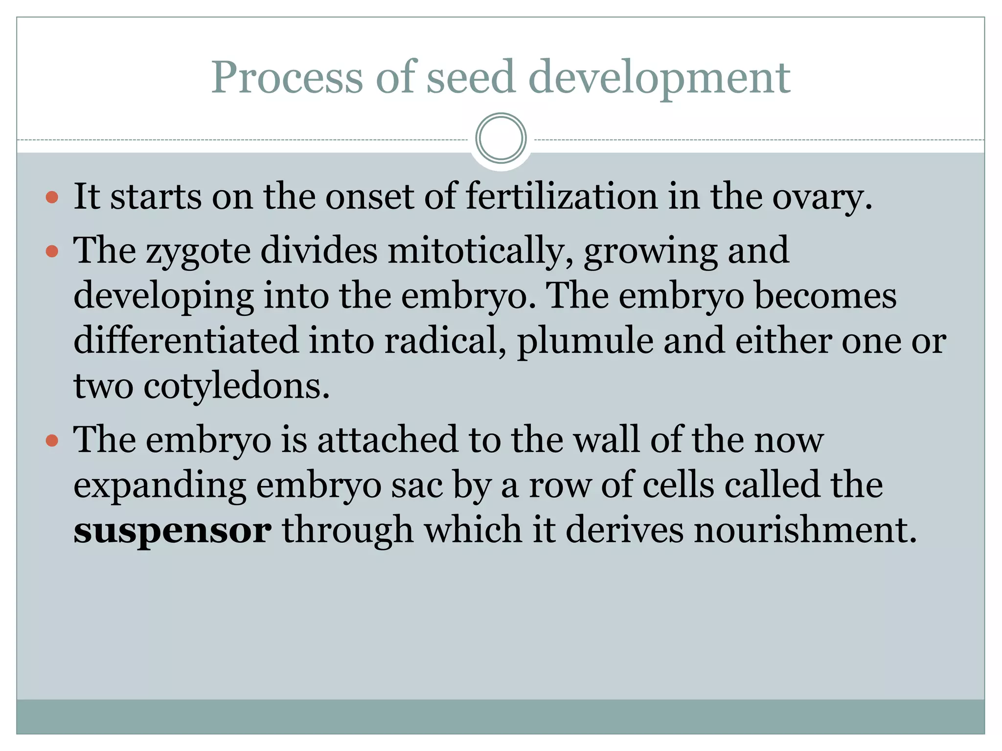 Dormancy, germination, and seed development | PPTX