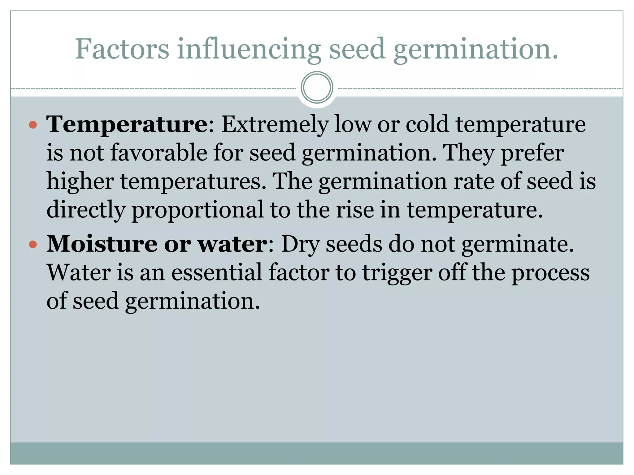 Dormancy, germination, and seed development | PPTX