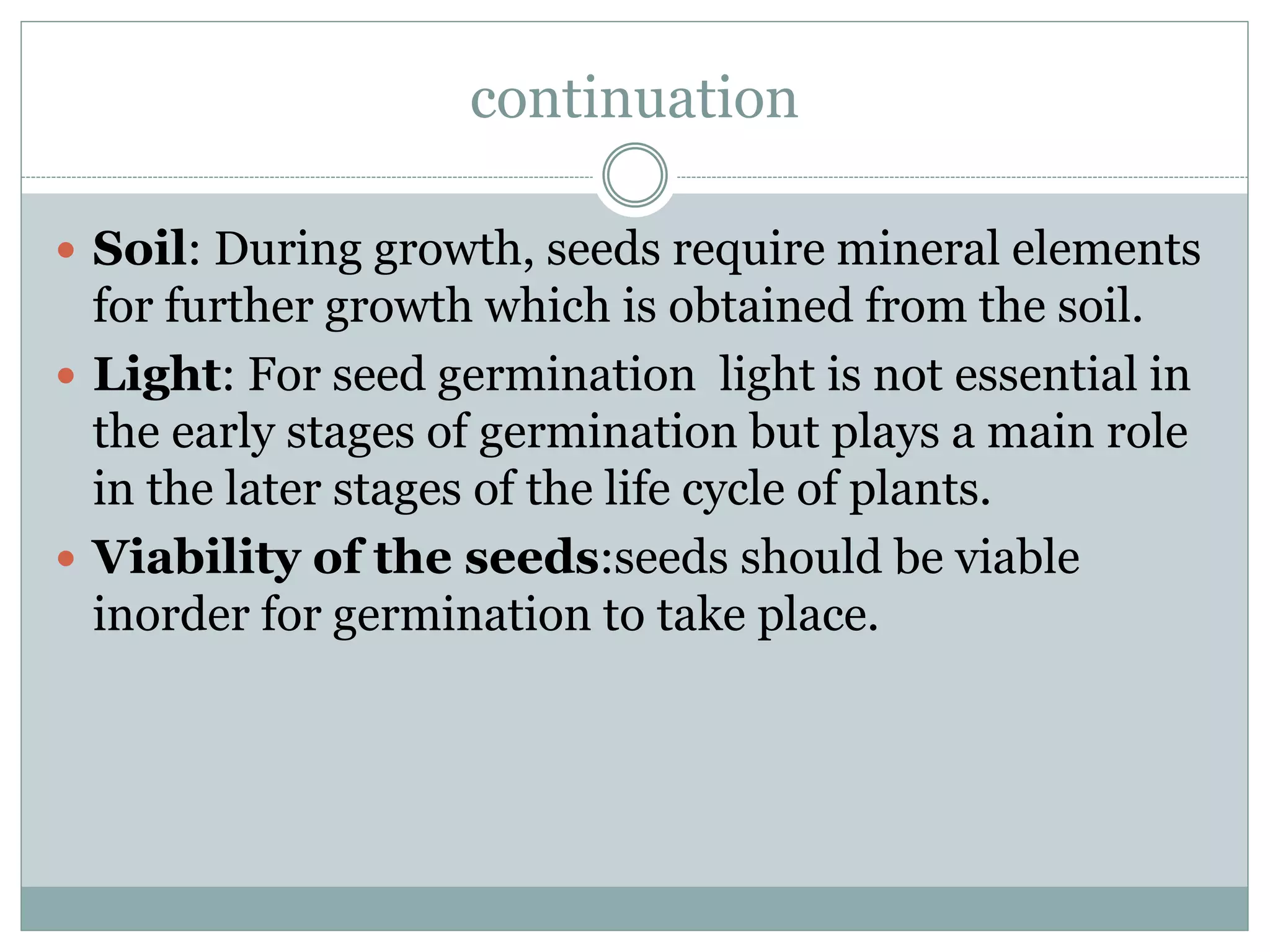 Dormancy, germination, and seed development | PPTX