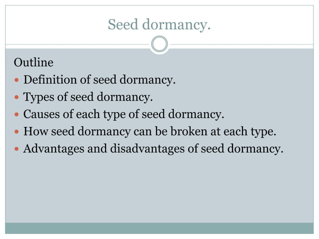 Dormancy, germination, and seed development | PPTX | Gardening | Home ...