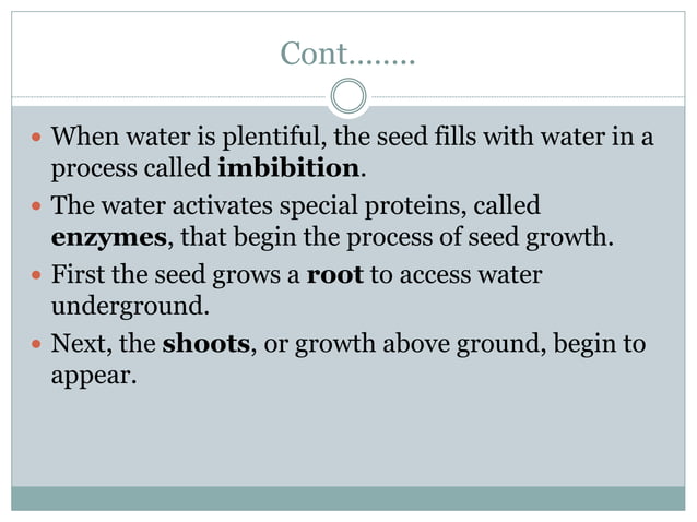 Dormancy, germination, and seed development | PPTX | Gardening | Home ...
