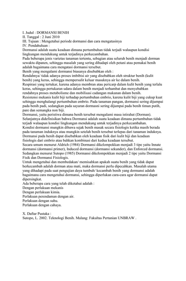 Dormansi biji | PDF