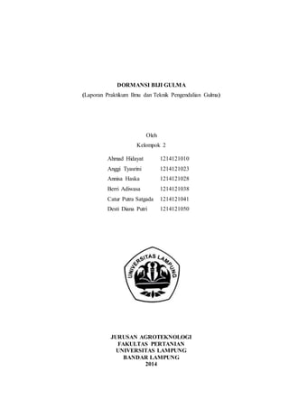 Dormansi biji gulma | DOCX