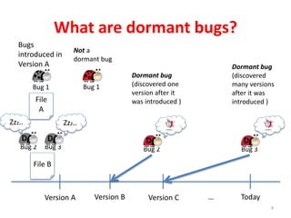 MSR2014 - An Empirical Study of Dormant Bugs | PPTX | Operating Systems ...