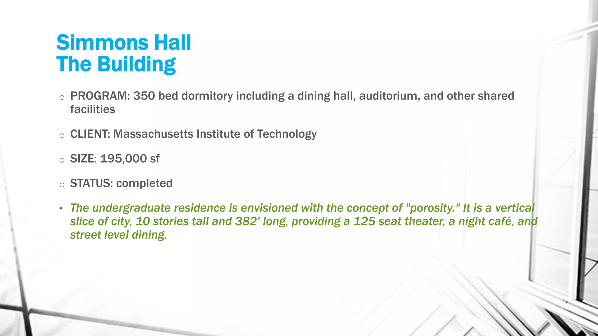 Dormitory case studies | PPTX