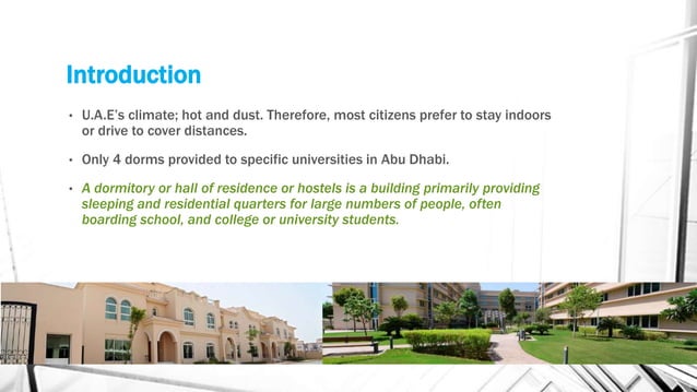 Dormitory case studies | PPTX