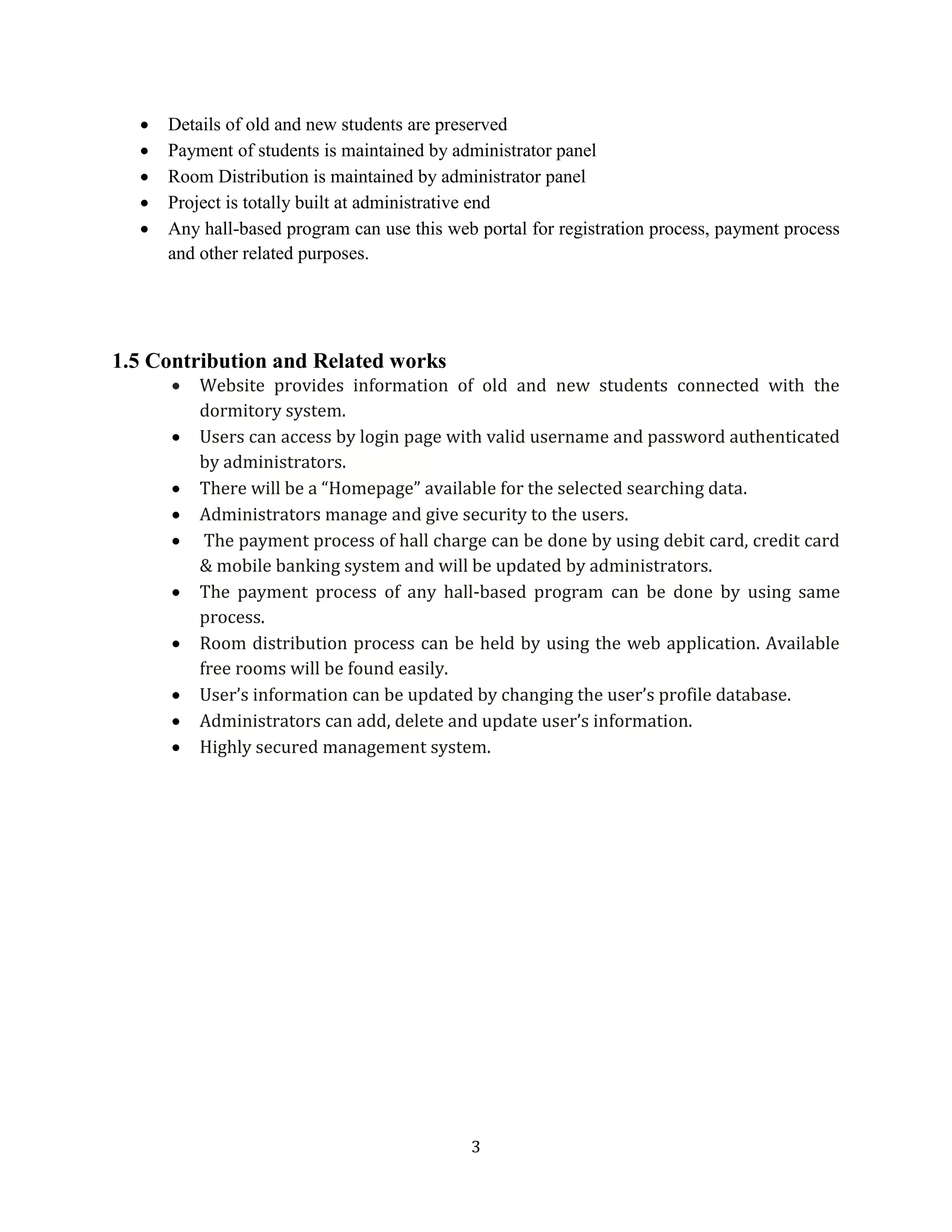 Dormitory management system project report | PDF