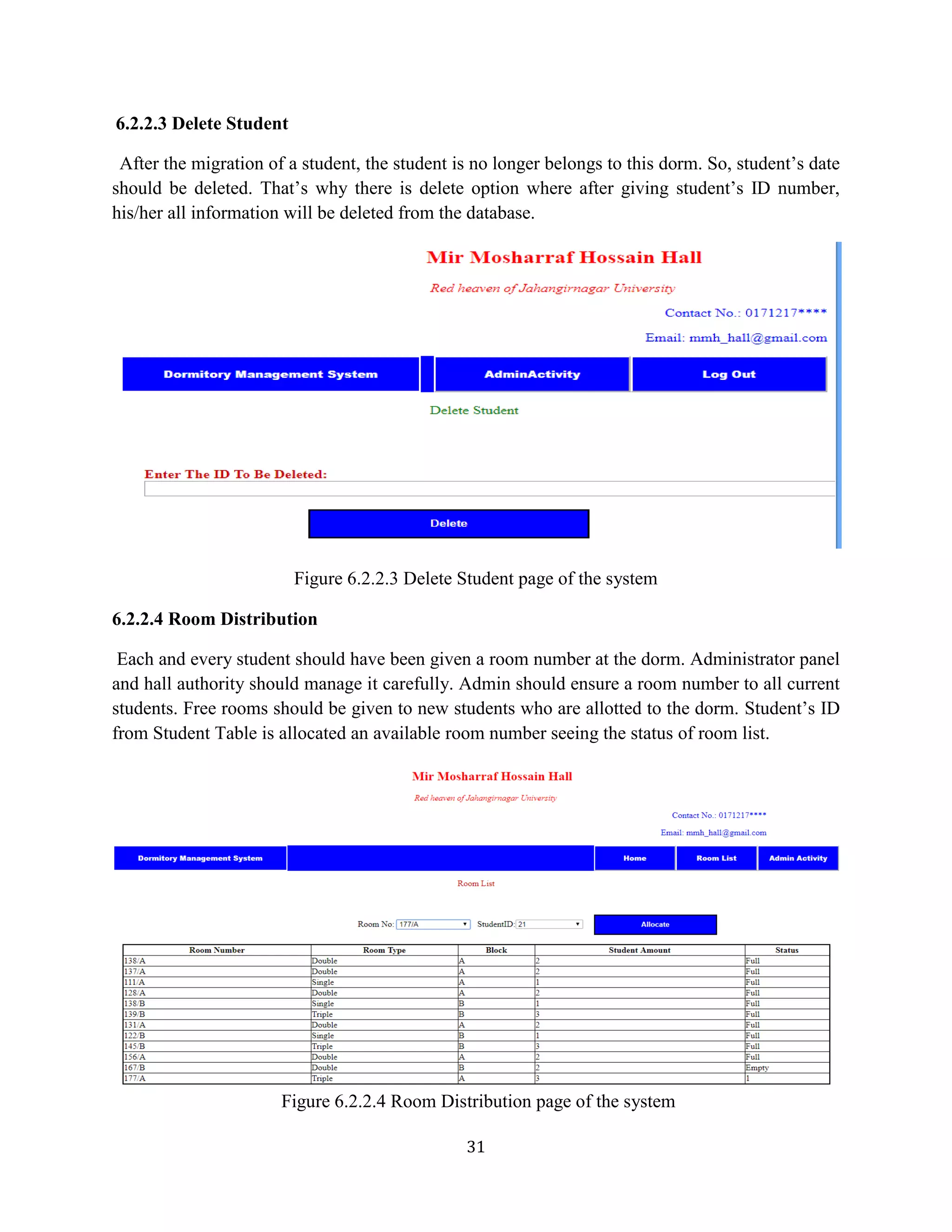 Dormitory management system project report | PDF