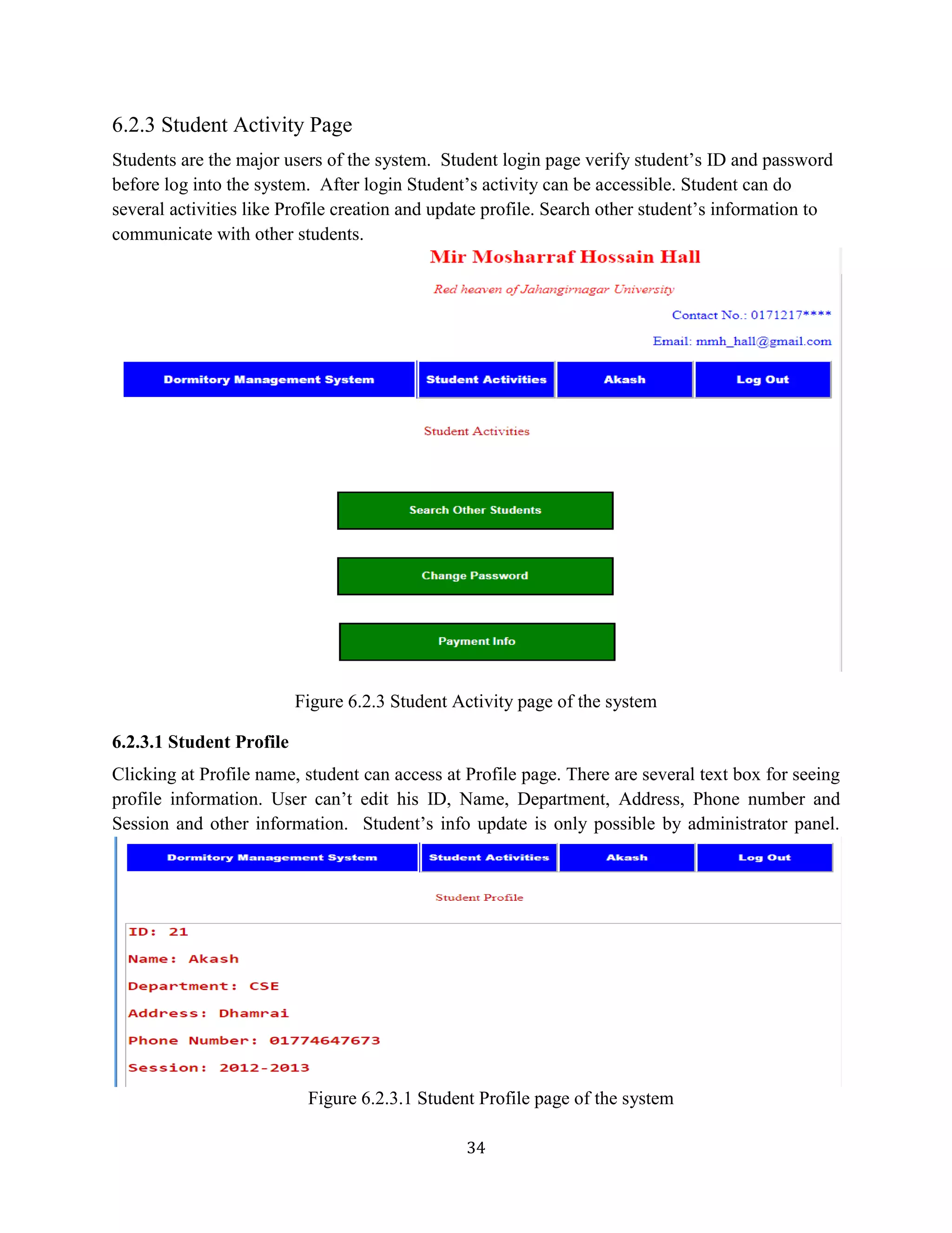 Dormitory management system project report | PDF | Databases | Computer Software and Applications