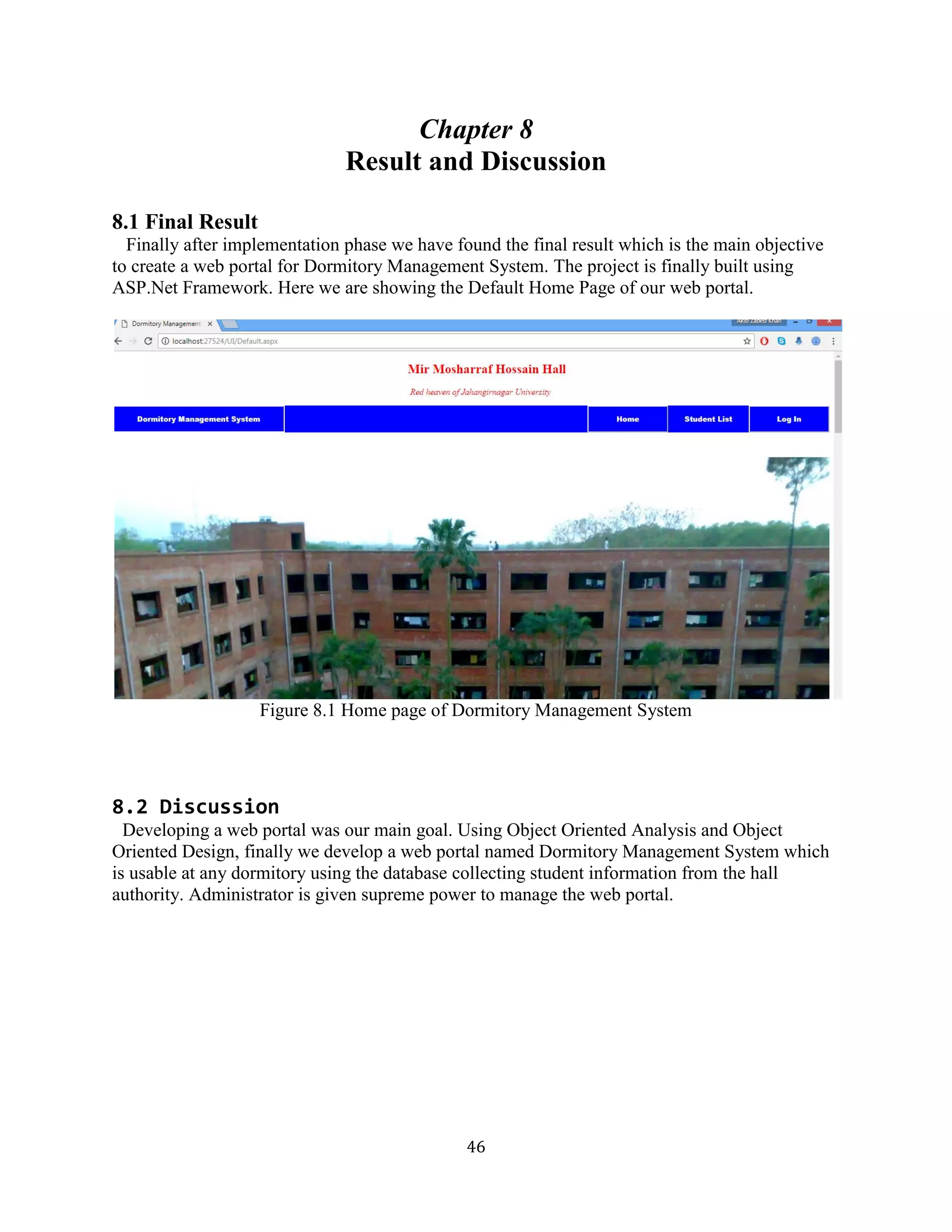 Dormitory management system project report | PDF