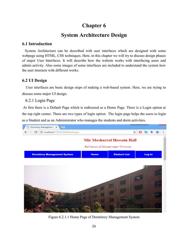 Dormitory management system project report | PDF | Databases | Computer Software and Applications