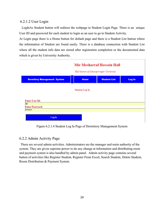 Dormitory management system project report | PDF | Databases | Computer Software and Applications