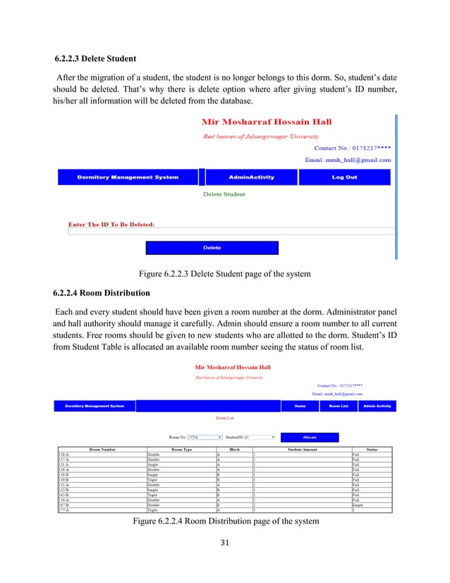 Dormitory management system project report | PDF | Databases | Computer ...