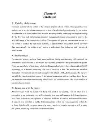 Dormitory management system project report | PDF