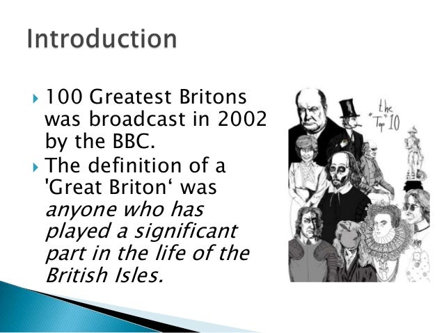 100 Greatest Britons assignment
