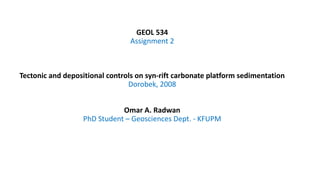 Syn-rift carbonate platform [Dorobek,2008 ] | PPT