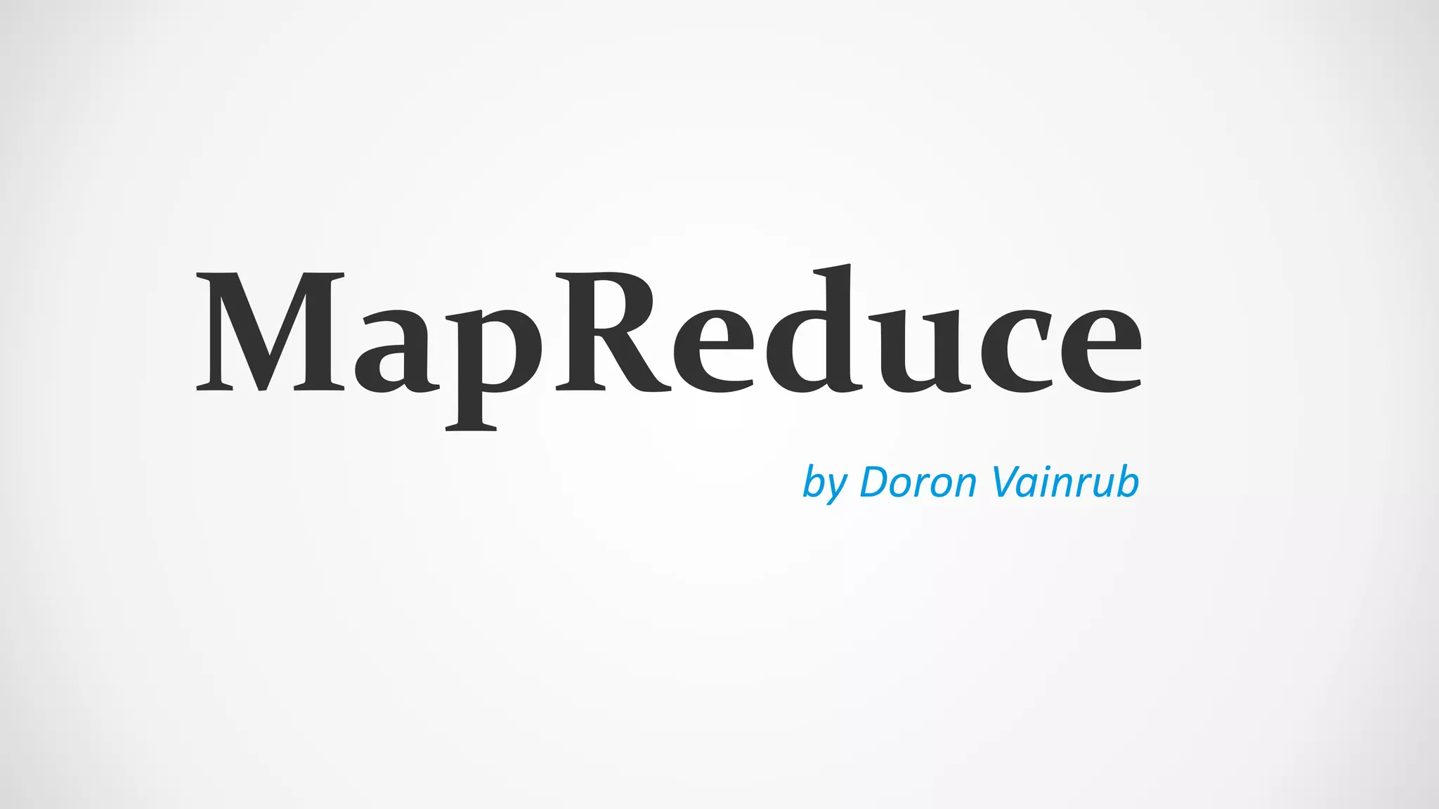 Intro to Map Reduce | PDF